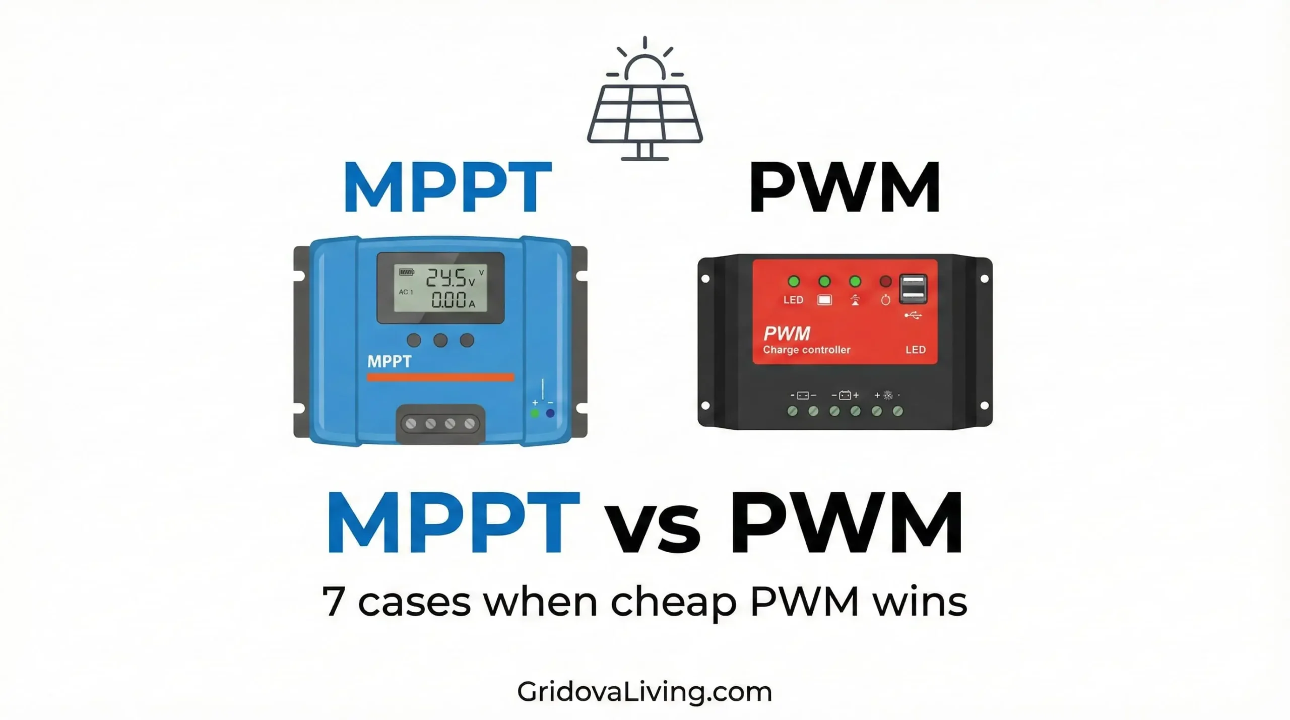 MPPT vs PWM Charge Controller: Efficiency Test Results 2026 - Gridova ...